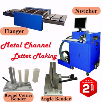 Metal Channel Letter Making Tools Notcher/ Flanger/ Angle Bender | eBay