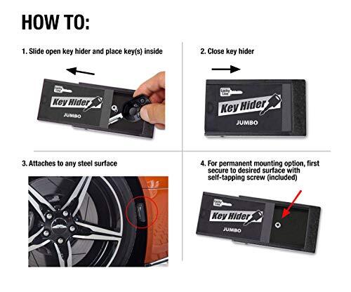 Hide A Key Box Car Magnetic Key Holder Large Magnet Locker Hider ...