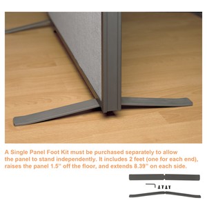 Office Partition Walls - "ProSeries Foot Kit" for Office Divider Panels ...