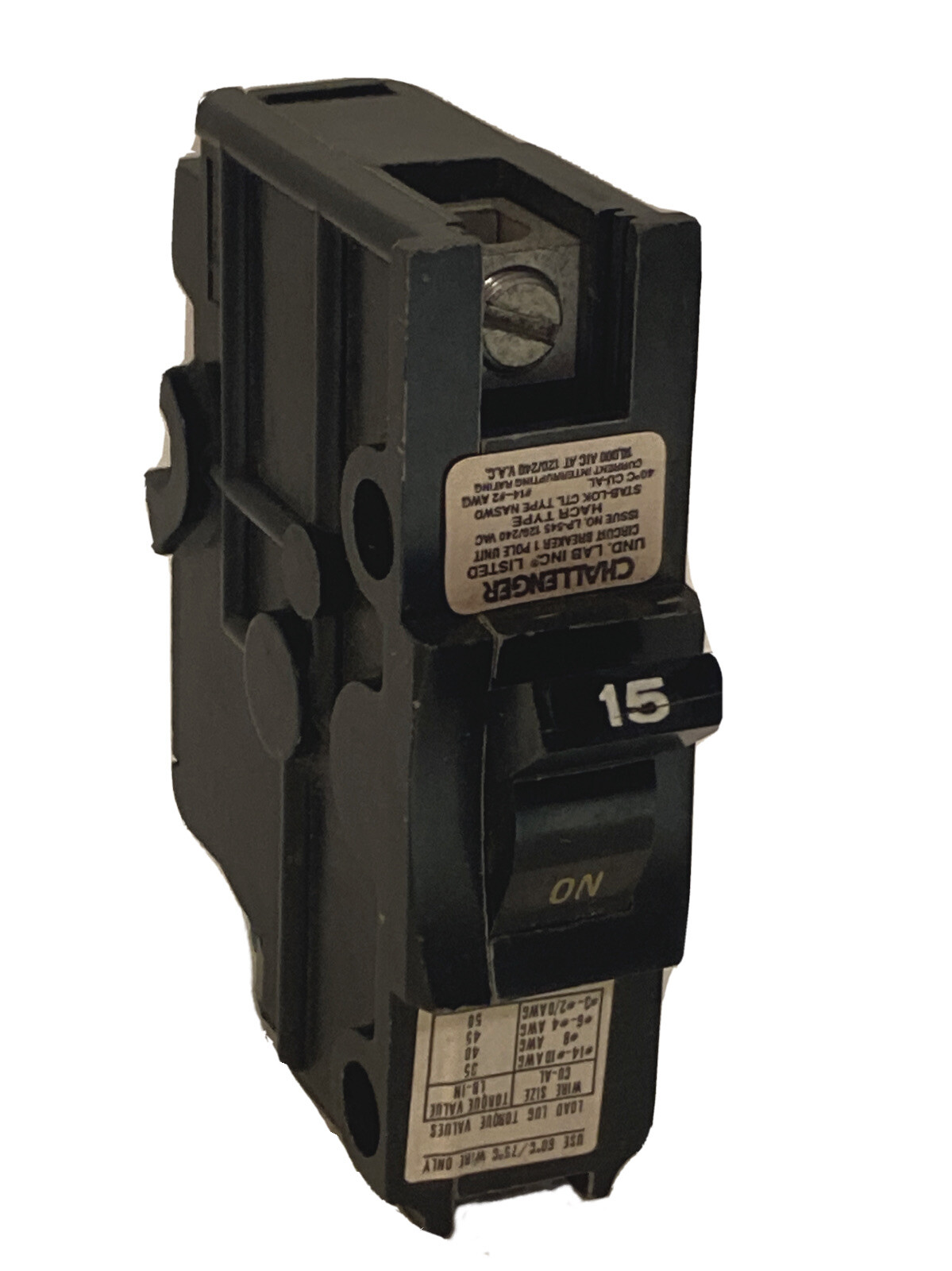 NA15 FPE NA115 15A AMP 1P POLE 120V STAB-LOK CIRCUIT BREAKER "BLACK ...