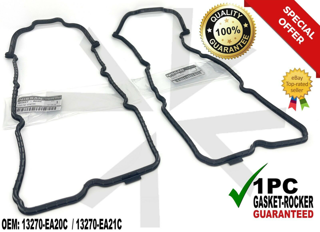 Nissan Genuine Engine Valve Cover Gasket Set of 2 OEM 13270-ea20c ...