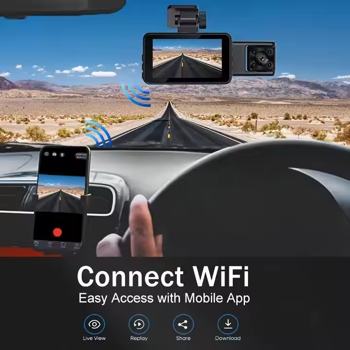 360 Parking Recorder Car Dash Camera with 4K Front and Back 1080P Video ...