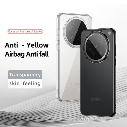 For OPPO Find X8s, Shockproof Anti-Yellow Transparent Crystal Clear ...