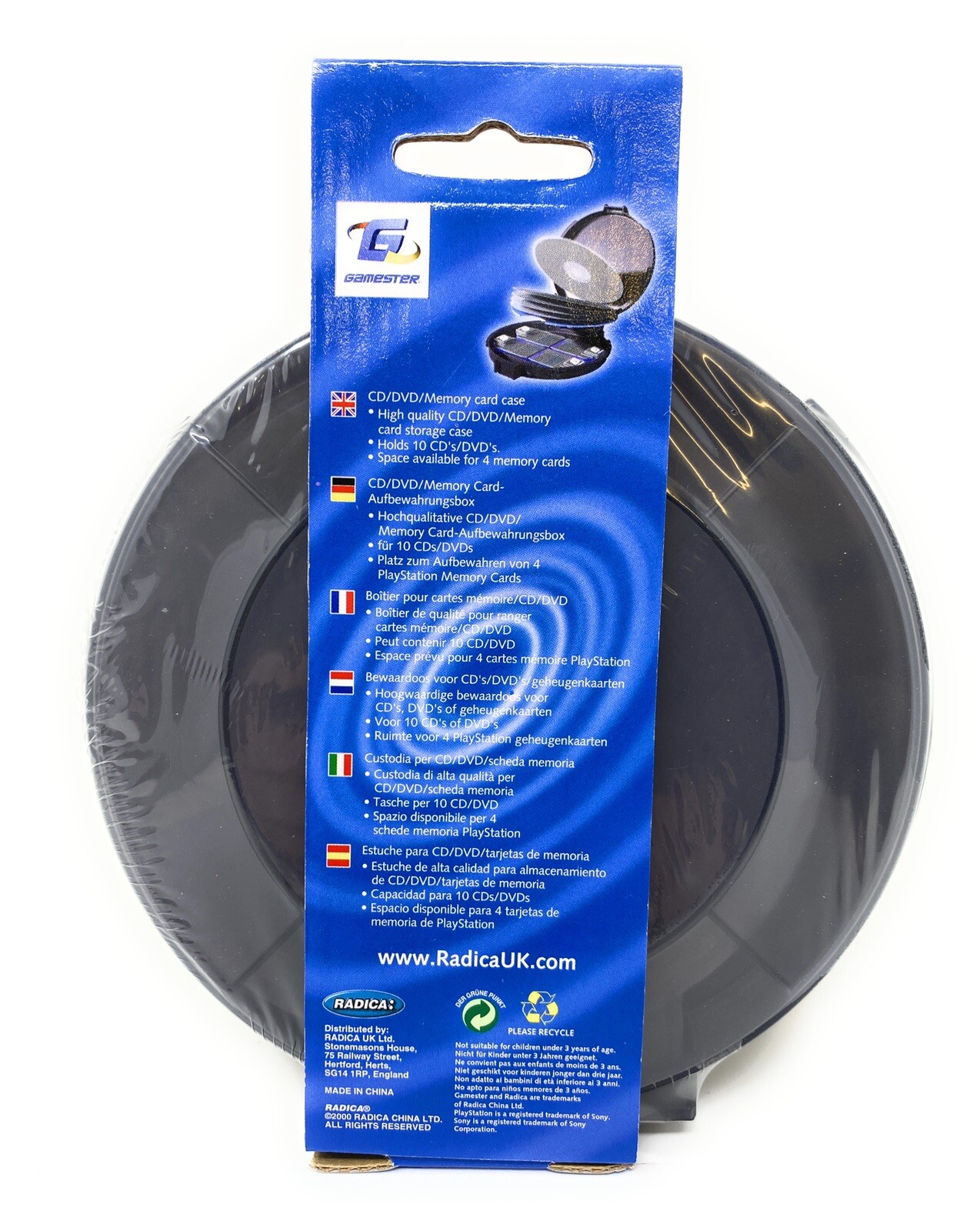 Game Disc Storage Memory Card Case for PlayStation PS1 & PS2 CD DVD ...