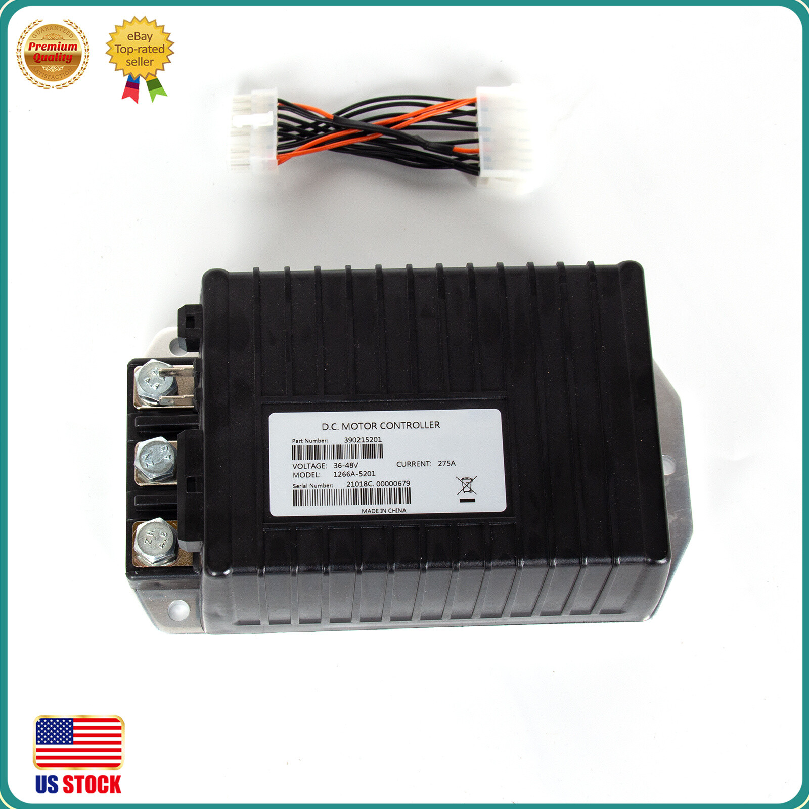 Curtis/Club Car Controller 2004-2009 1510A-5250,51 #101956503to 48v ...