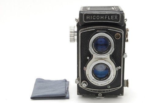 [EXC+5] Ricohflex New Dia 6x6 TLR Film Camera Rikenon 8cm F3.5 Lens ...