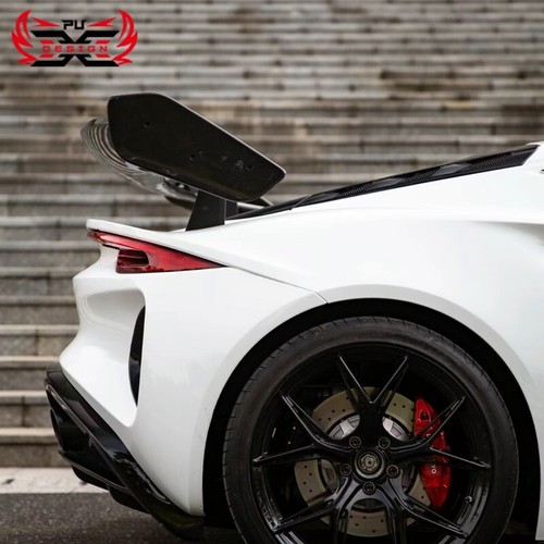 For Lotus Emira 2022-2024 Dry Carbon Fiber Rear Trunk Spoiler GT4 Style ...