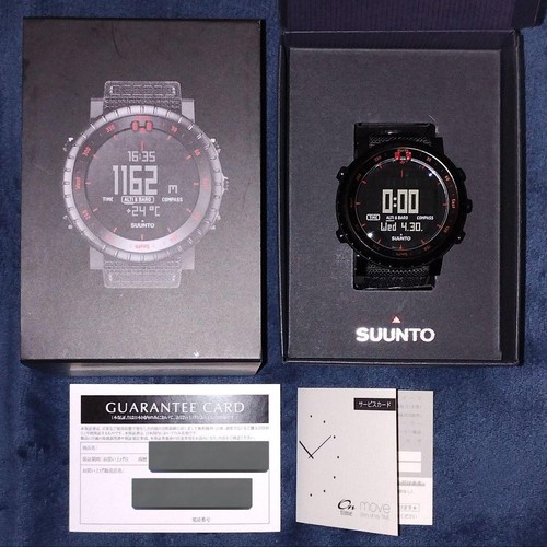 SUUNTO CORE Watch Black Red 3ATM Azimuth Altitude Atmosphere Depth From ...