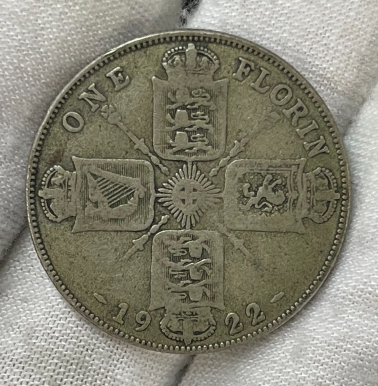 1922 Great Britain One Florin Silver Coin 0.1818 OZ ASW | eBay