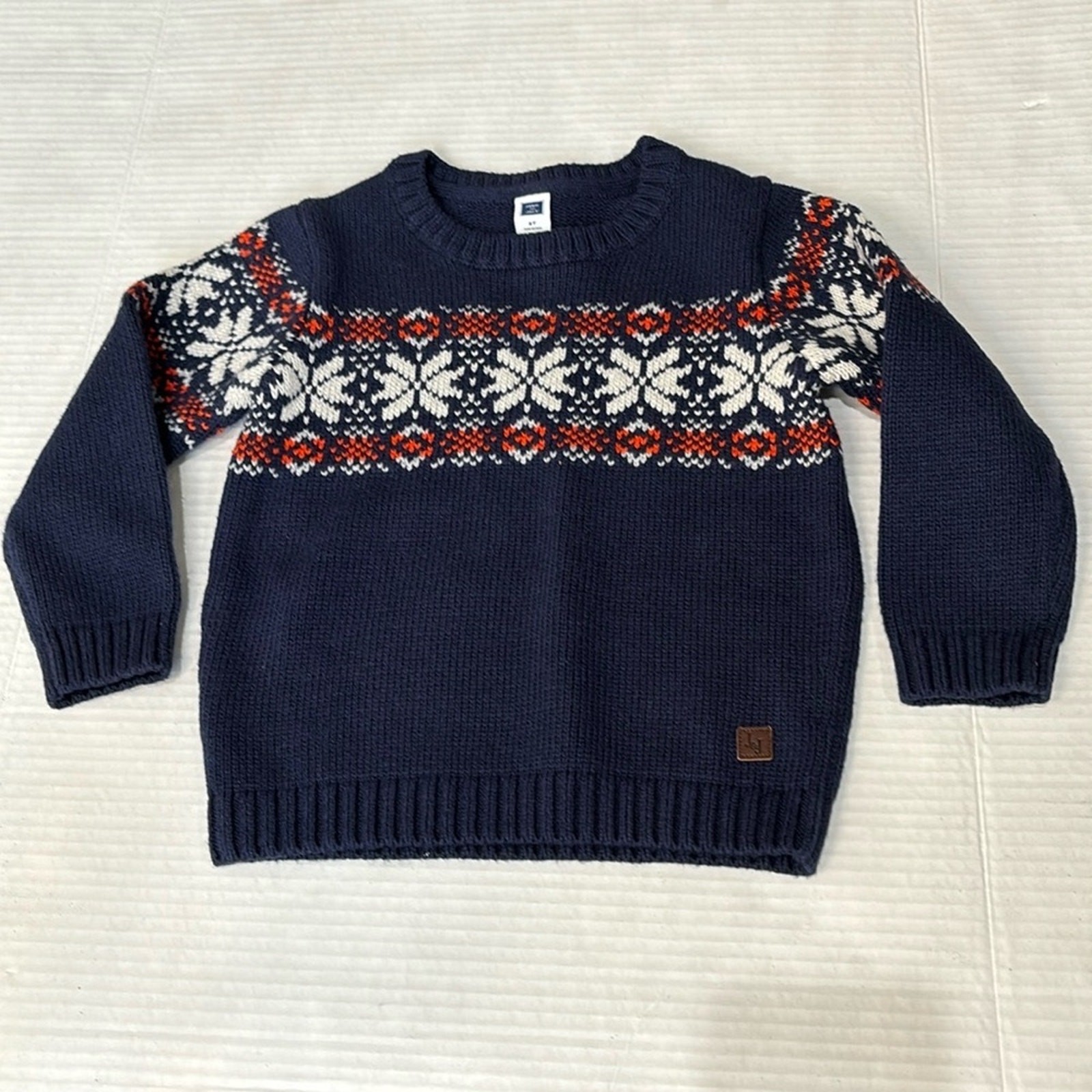 Janie and Jack Fair Isle Pull Over Crew Neck Sweater Size 2T | eBay
