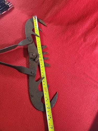 Lg 14.5"VINTAGE NORLUND'S SPRING LOADED FISH GAFF GRABBER. Works | eBay