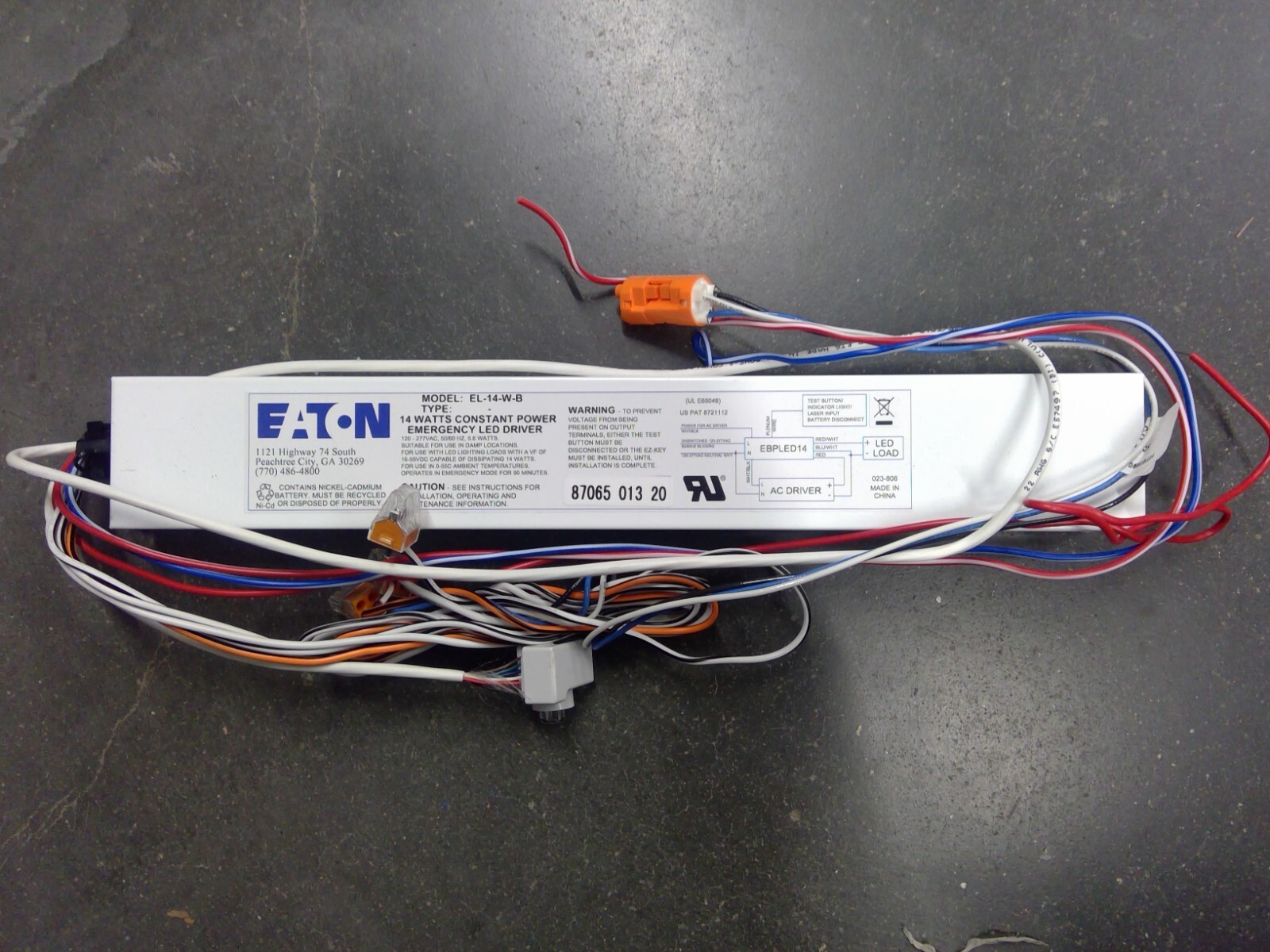 Eaton El-14-w-b 14w Constant Power LED Emergency Driver for sale online ...