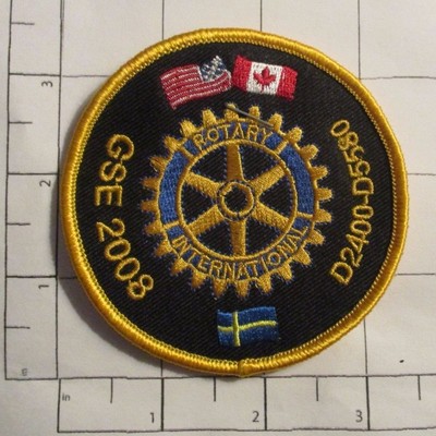 Rotary International Patch - GSE 2008 | eBay
