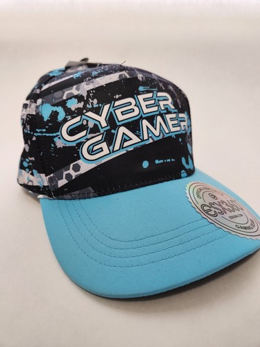 Cyber Gamer Baseball Cap ESX360 Snap Back Youth ESX Gaming Turquoise ...