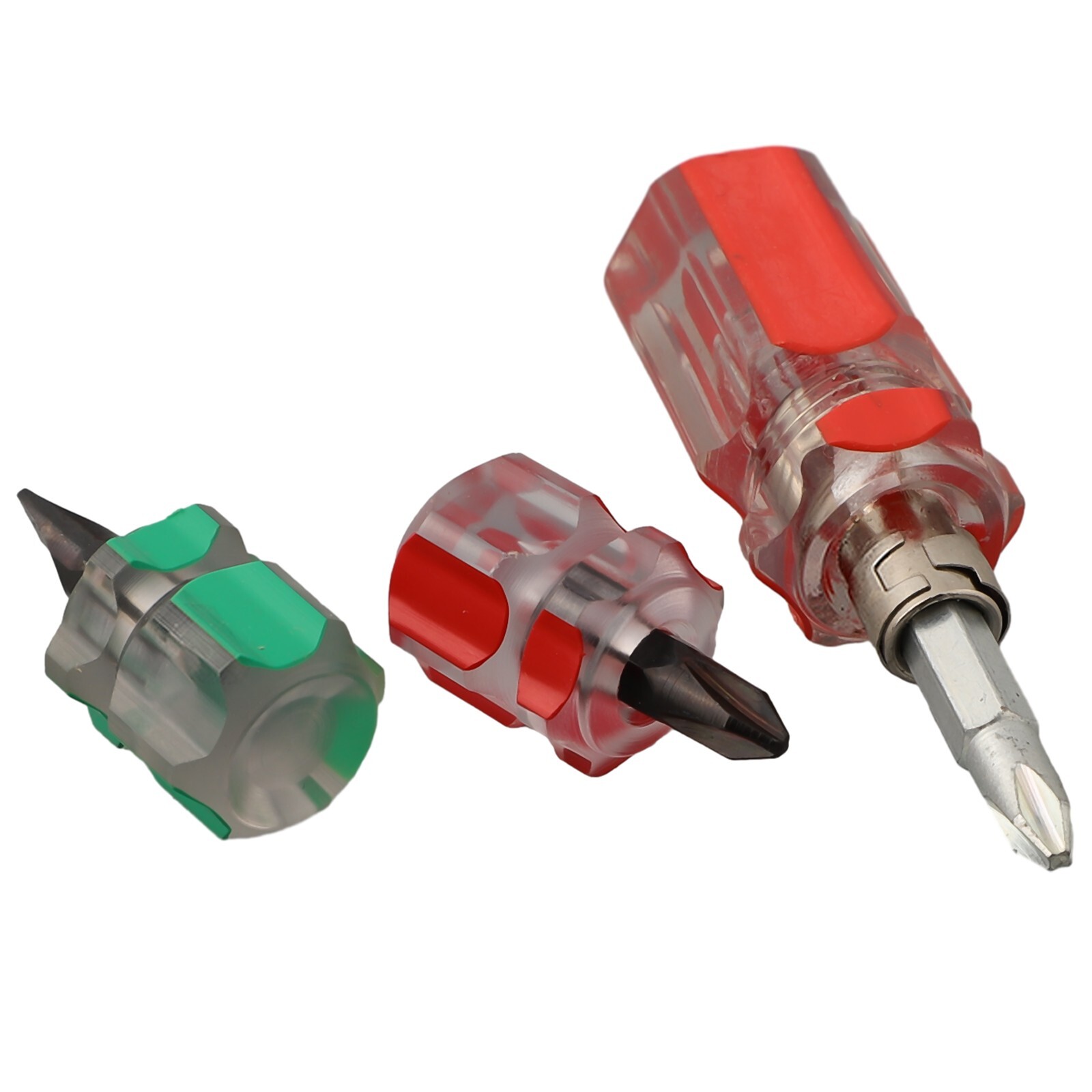 Lightweight Short Screwdriver Set for Narrow Spaces Flat and CrossHead ...