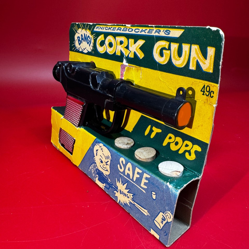Knickerbocker’s Cork Gun Set With Great Graphics And Three Unused Corks ...