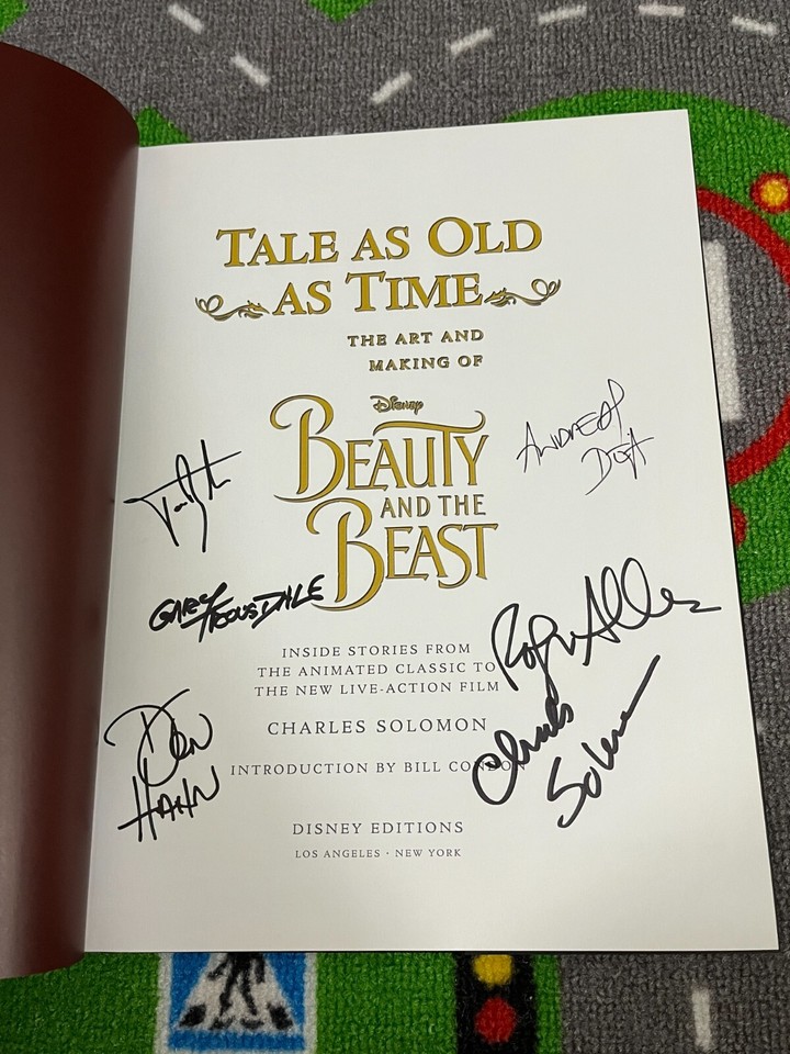 Signed Autographed by Filmmakers - Tale As Old As Time Beauty and the ...