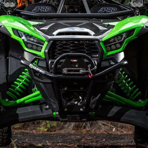 HMF Defender U4 Steel Black Front Bumper Guard Kawasaki Teryx KRX 1000 ...