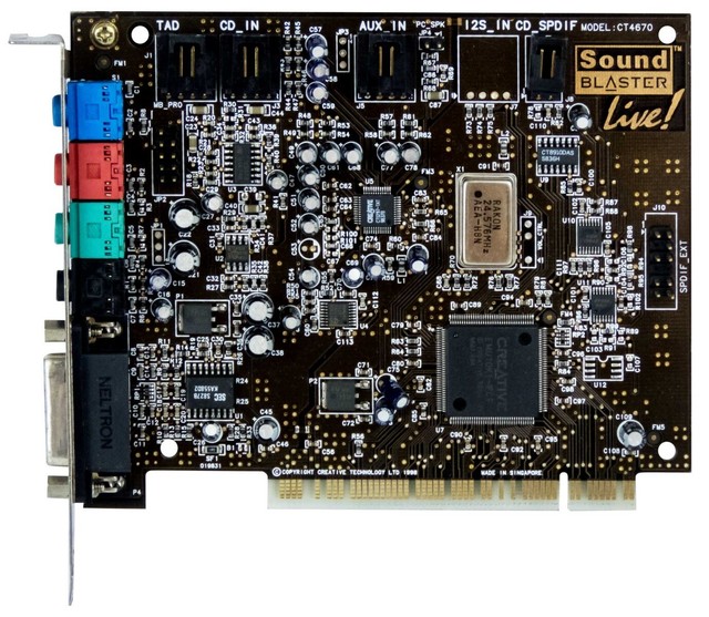 Creative Labs Soundblaster Live 4.1 PCI Sound Audio Card CT4670 for ...