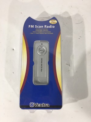 NOS Vextra Item# 946457-MMVI Portable FM Scan Radio With Headphones | eBay