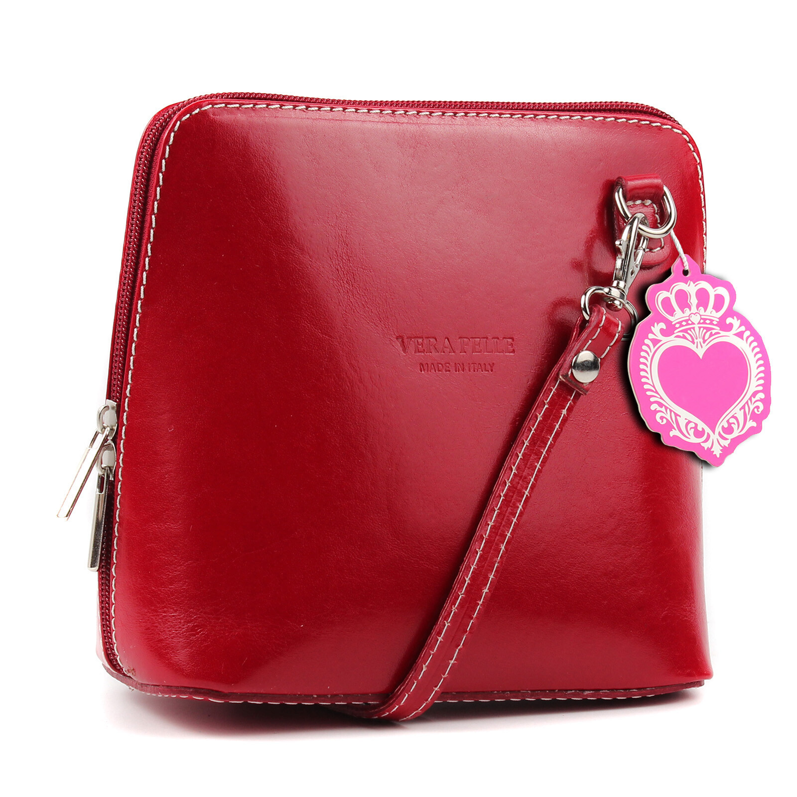 Vera Pelle Cross Body Bags for Women Genuine Italian Leather Shoulder ...