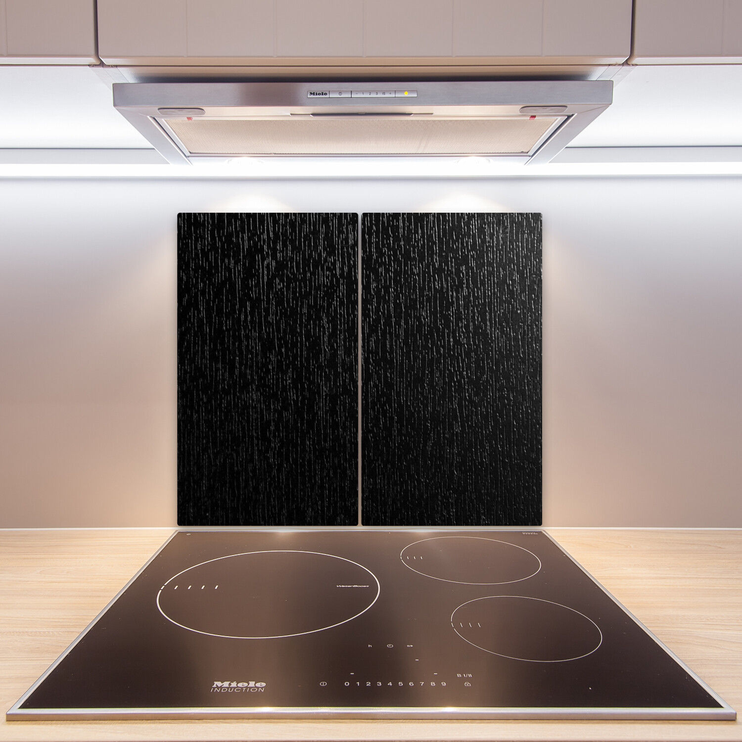 Glass Worktop Saver Ceramic Induction Hob Protector Cover Black Wood ...