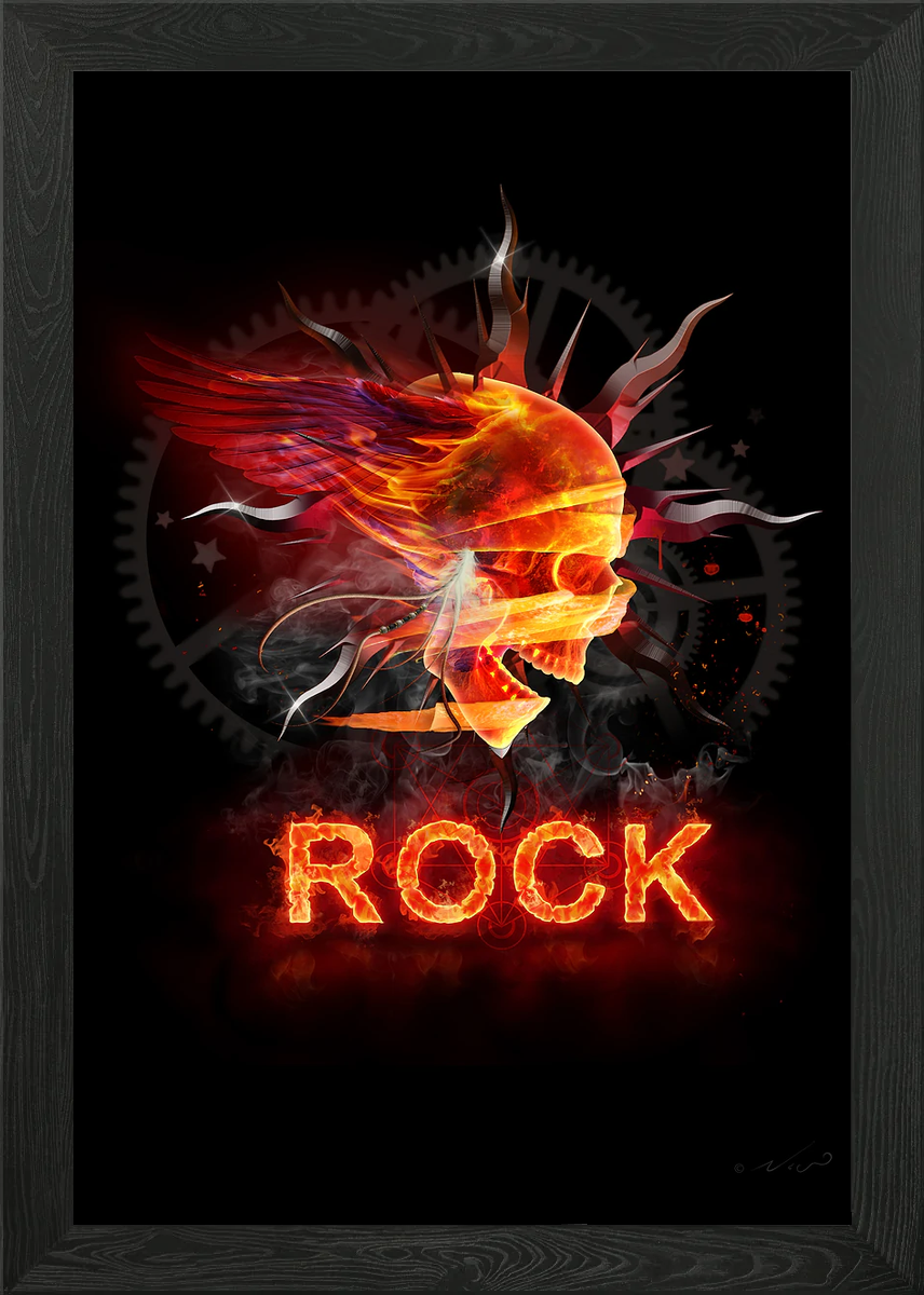Rock Framed Wall Art Poster Canvas Print Picture | eBay UK