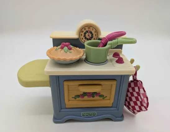 Vintage Fisher Price Briarberry Bears Kitchen Table And Stove Some ...