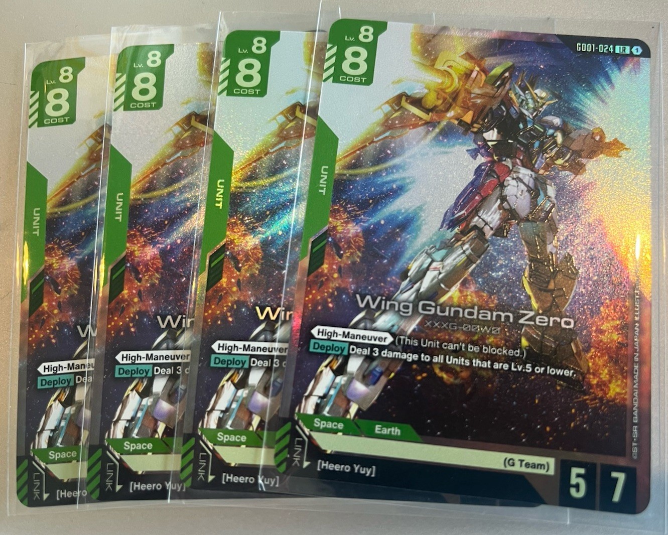 Gundam TCG GD01-024 Wing Gundam Zero X4 NM Playset EN | eBay