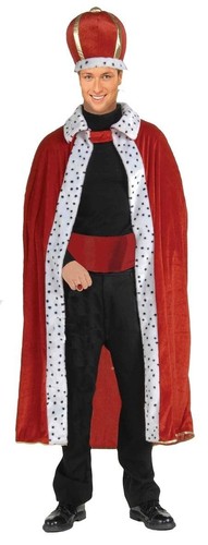 King Red Robe & Crown Costume Set Adult Standard 721773612992| eBay