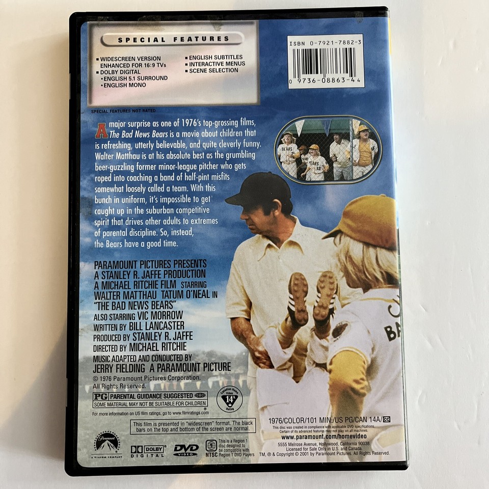 The Bad News Bears (DVD, 2002) 97360886344 | eBay