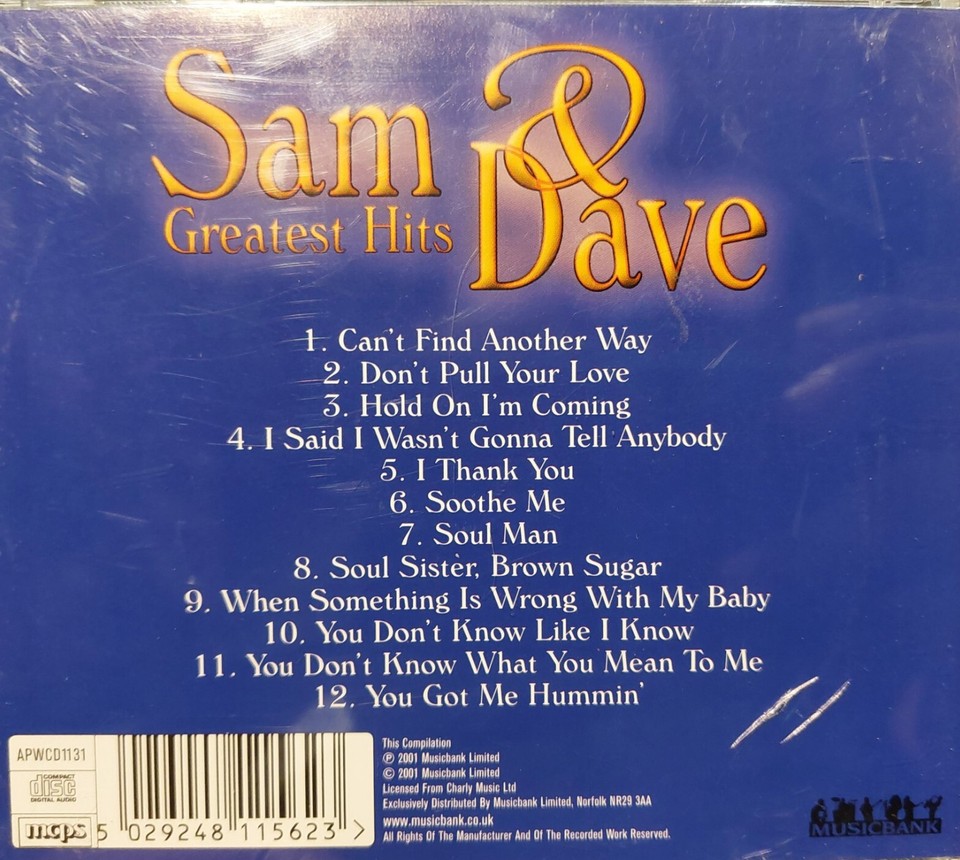 Sam & Dave : Sam & Dave - Greatest Hits - Audio CD | eBay
