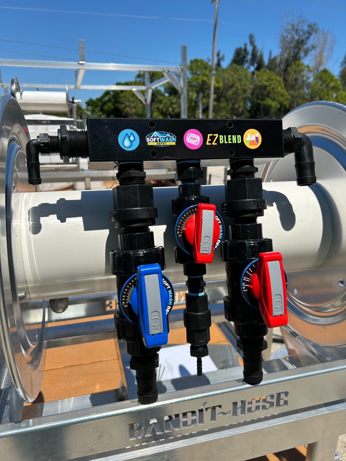 3 Port Soft Washing Mixing Proportioner w/ 1" Metering Valves | eBay