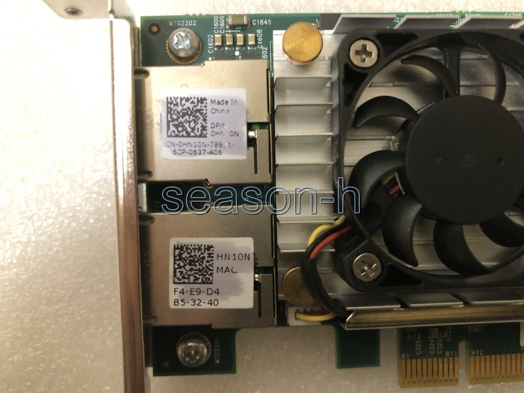 NETWORK ADAPTER for DELL BROADCOM 0HN10N BCM957810A 1008G DUAL-PORT ...