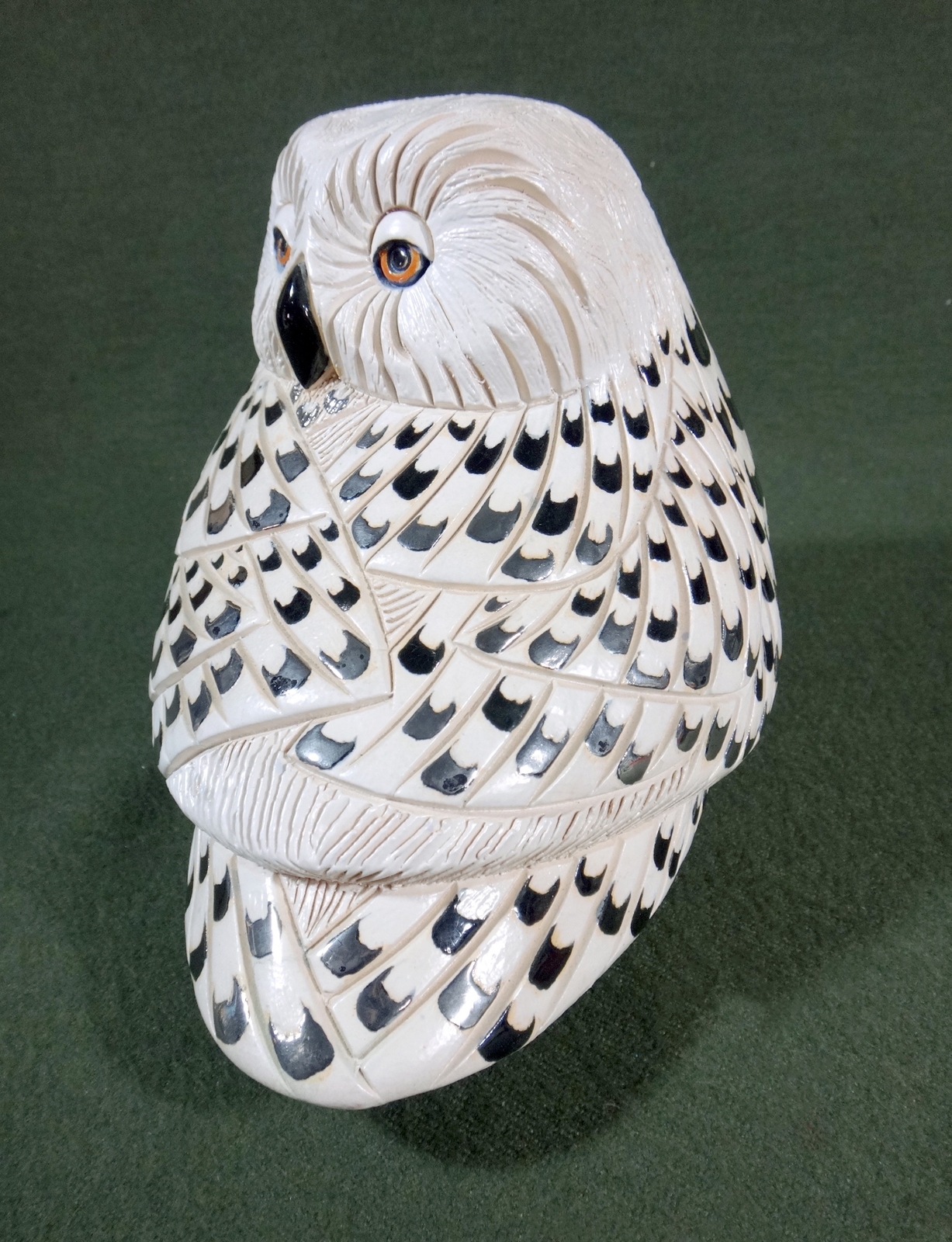 ARTESANIA RINCONADA Ceramic Art ltd ed LARGE SNOW OWL retired URUGUAY ...