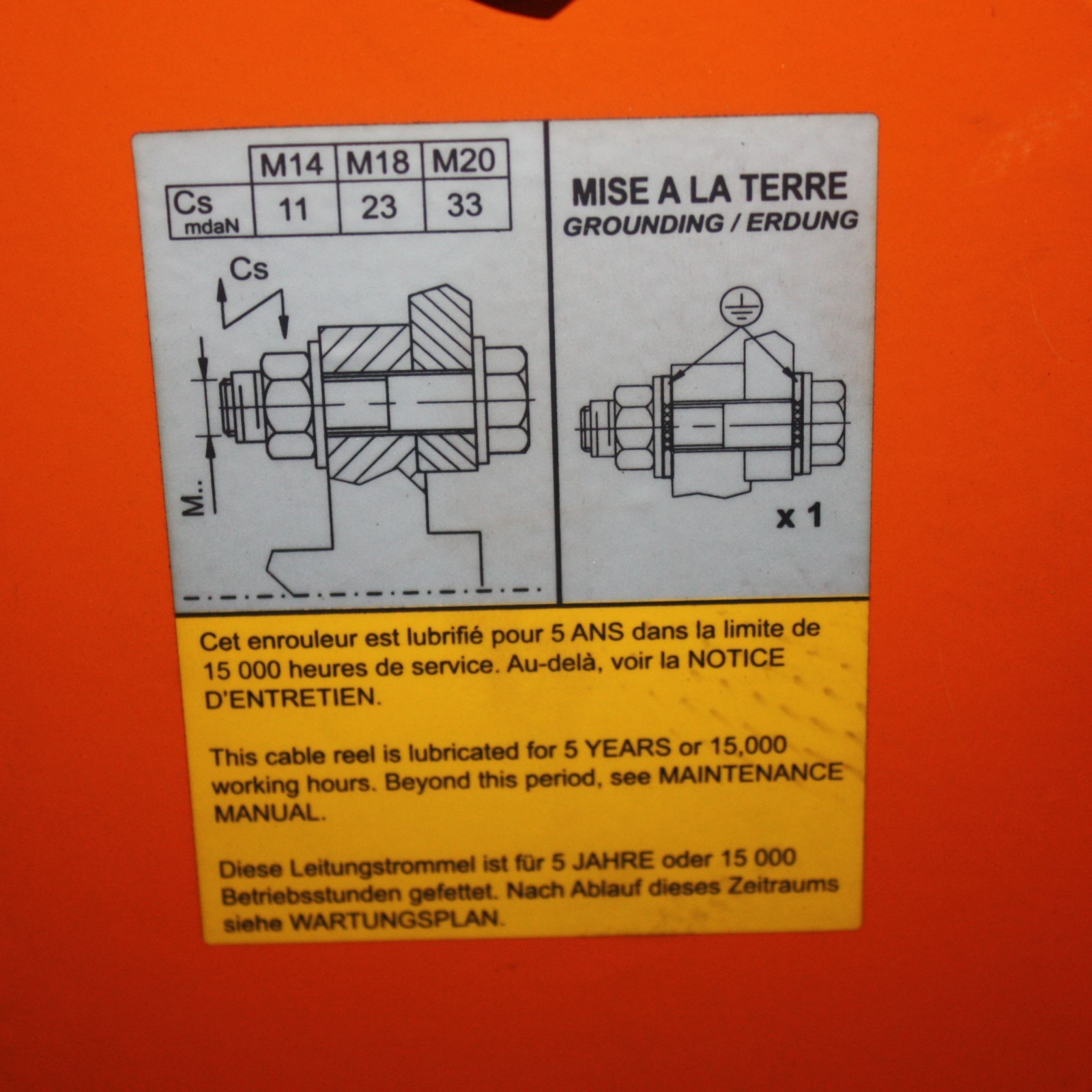 CONDUCTIX wampfler BNA38 1W55 Slipring MOTOR DRIVEN CABLE REEL MAGNETIC ...