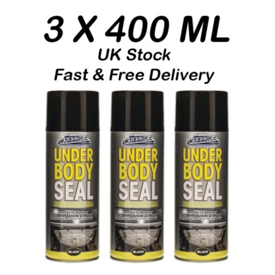 3 x 400ml CARPRIDE UNDERSEAL SPRAY PAINT CAR UNDER BODY PROTECTION SEAL ...