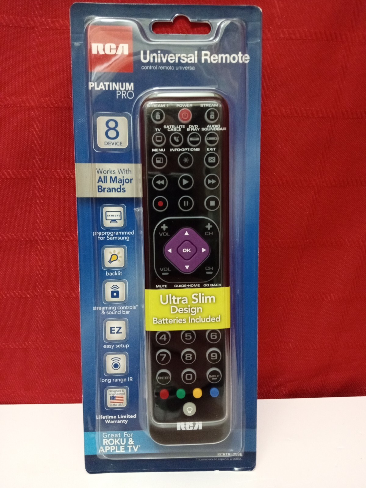 RCA Universal Remote Control 8 Device Works with all major brands ...