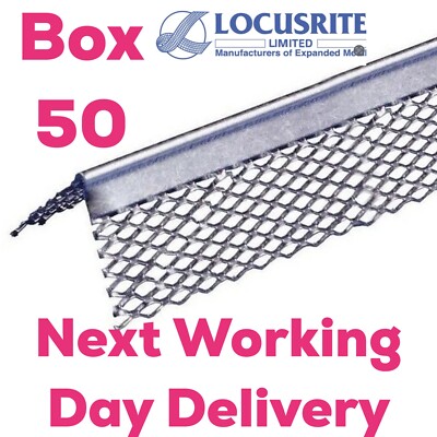 Mini Mesh Plaster Beads 2.4m Plasterbead x 50 Drywall Thin Coat Angle ...