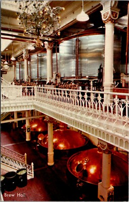 St Louis Missouri ANHEUSER-BUSCH Interior View Brew Hall Postcard W11 ...