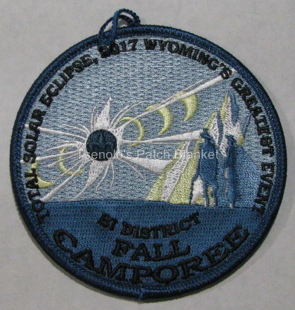 Trapper Trails Council 2017 District Camporee Eclipse Patch Mint Cond ...