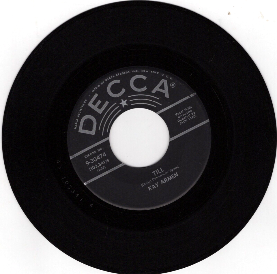 Kay Armen – Ha! Ha! Ha! / Till 1957 Decca Pop Vocal VG+ | eBay