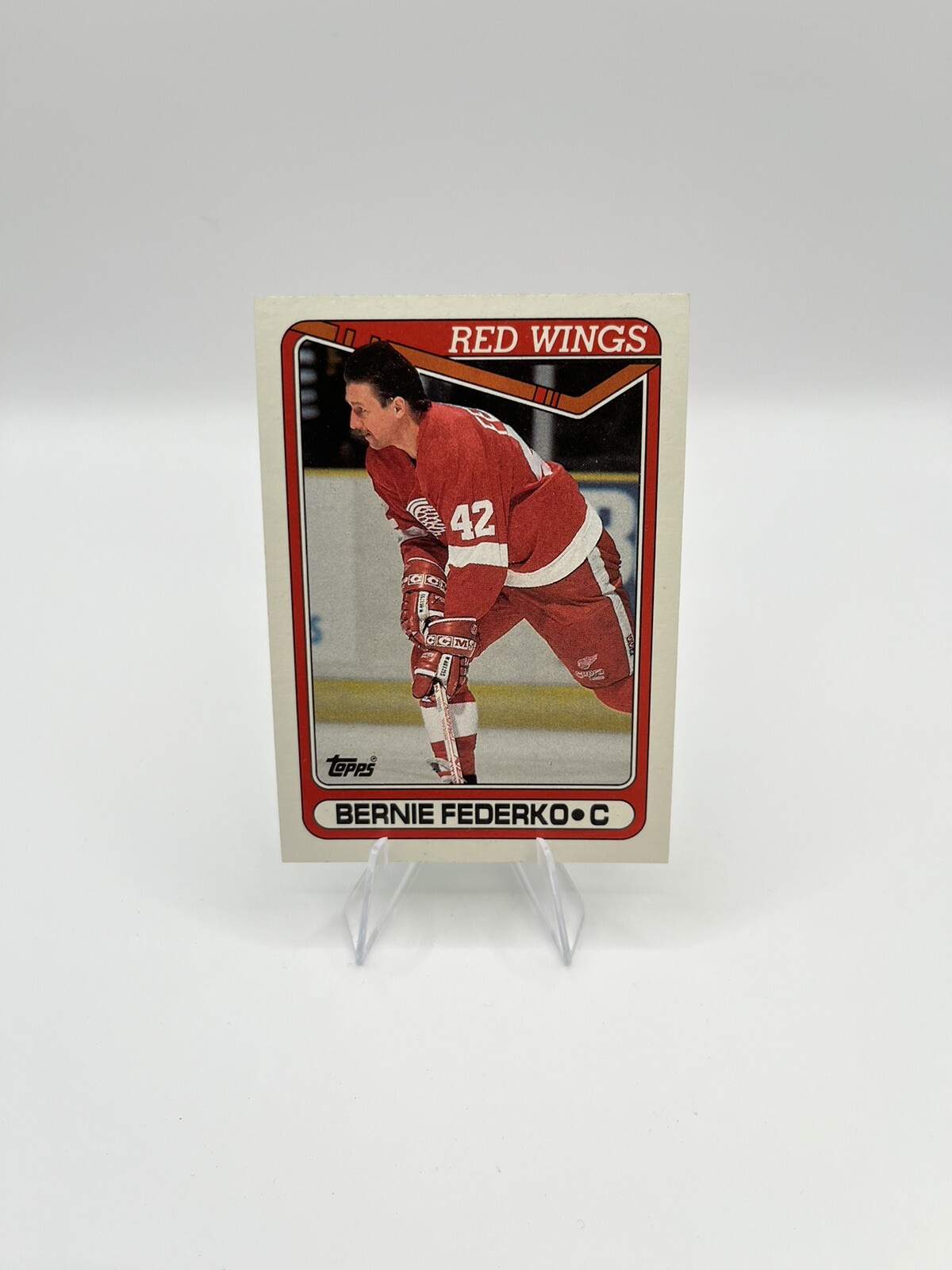 1990-91 Topps - #191 Bernie Federko, Detroit Red Wings. | eBay