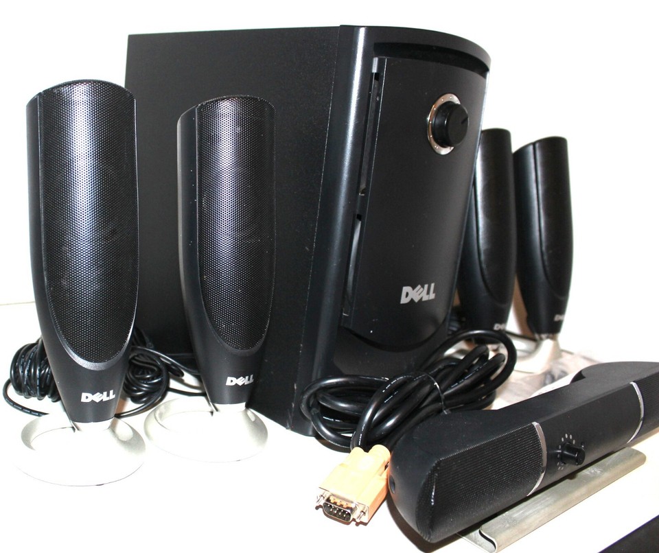 Dell MMS 5650 5.1-Channel 100W Surround Sound PC Speakers System | eBay