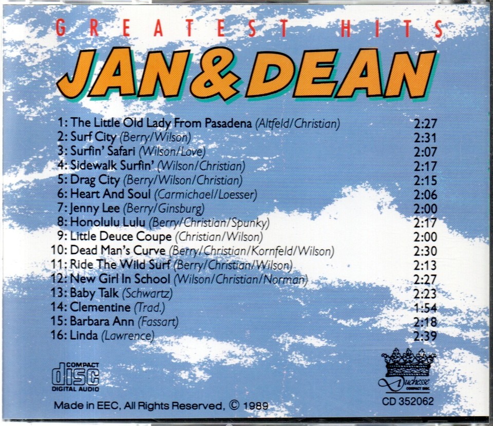 JAN & DEAN Greatest Hits | sehr gut (C5166) | eBay