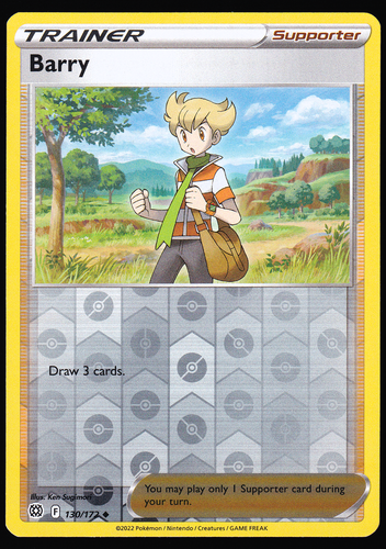 Barry 130/172 Reverse Holo Brilliant Stars Pokemon TCG Card NM | eBay
