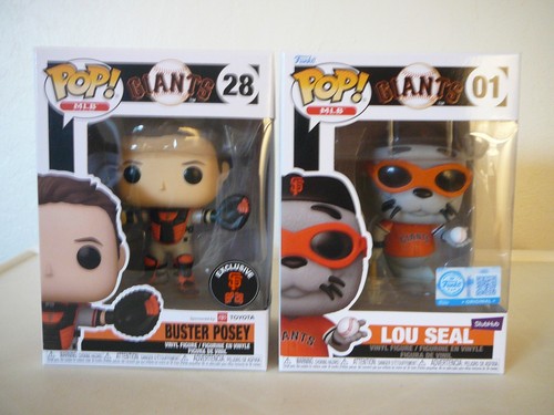 San Francisco SF Giants Ltd Edition Lou Seal & Buster Posey Funko Pop ...
