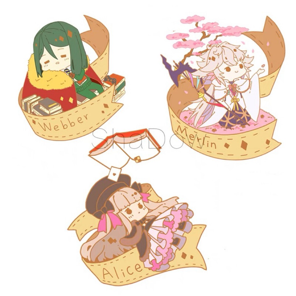 Fate/Grand Order FGO Merlin Enkidu Karna Altria Arjuna Webber Acrylic ...