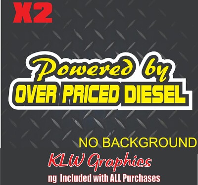 Powered By Over Decal Sticker Turbo Diesel Truck 6.7L 6.6L Def Crew Cab ...