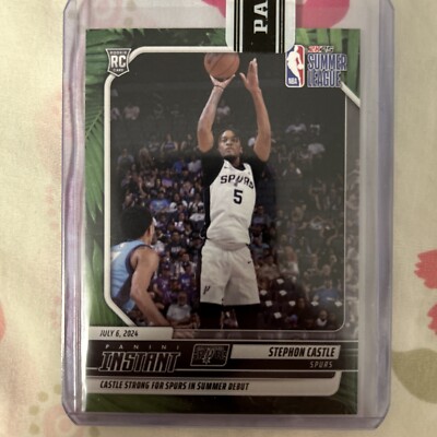 Stephon Castle 6 of 25 Jungle 2024-25 Panini NBA Summer League Rookie ...